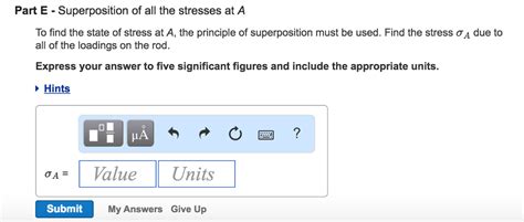 Solved State Of Stress Caused By Combined Loadings Learning Chegg Com