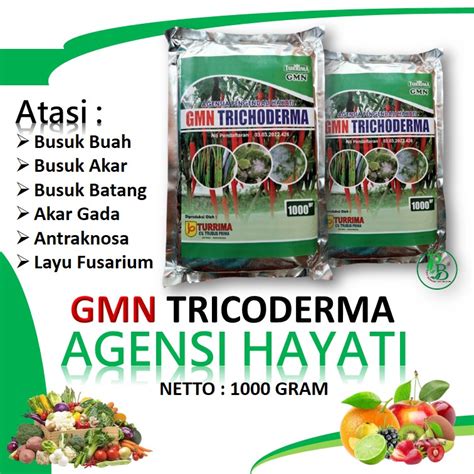 Jual Pupuk Trichoderma Padat 1 Kg Fungisida Hayati Tricoderma Cegah Busuk Buah Cabai Busuk