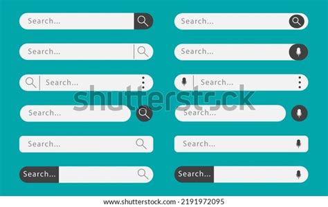 Search Bar Ui Design Set Search Stock Vector Royalty Free Shutterstock