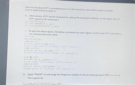 Fourier Analysis Of Discrete Time Signals Chegg