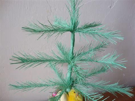 Vintage Easter Assemblage Feather Tree Tabletop Tree Small Etsy