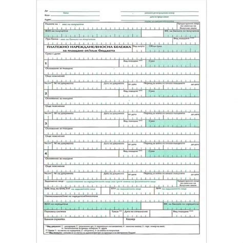 ПЛАТЕЖНО НАРЕЖДАНЕ КЪМ БЮДЖЕТА А5 ХИМ