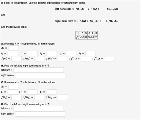 Solved 1 Point In This Problem Use The General