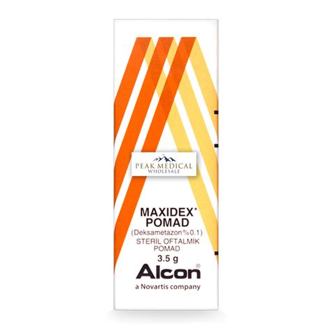 Maxidex® Ophthalmic Ointment Non English Peak Medical Wholesale