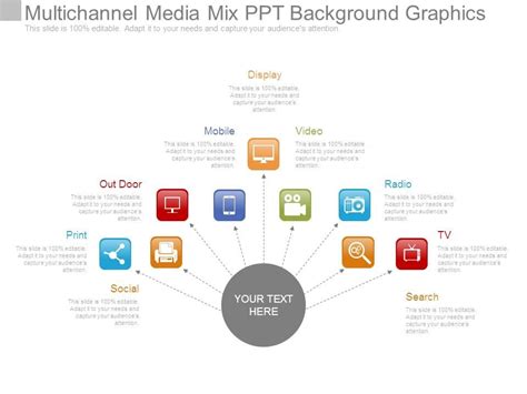 Multichannel Media Mix Ppt Background Graphics