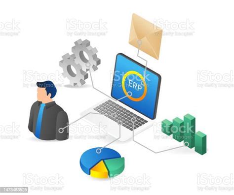 전사적 자원 관리 Erp 아이소메트릭 플랫 3d 그림 개념 등측투영법에 대한 스톡 벡터 아트 및 기타 이미지 등측투영법 세일 조직 Istock