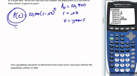 Applications Of Exponential Functions Youtube