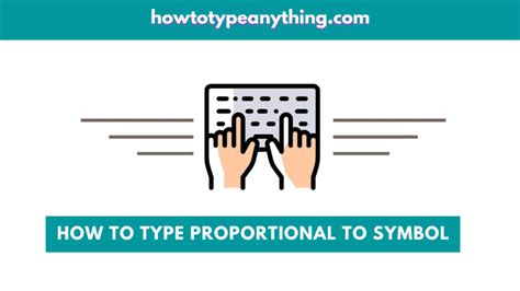 ∝ How To Type Insert Proportional To Symbol In Word On Keyboard How To Type Anything