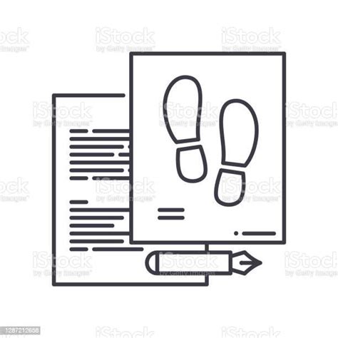 증거 아이콘 선형 격리 된 그림 얇은 줄 벡터 웹 디자인 기호 흰색 배경에 편집 가능한 스트로크와 개요 개념 기호 개념에 대한