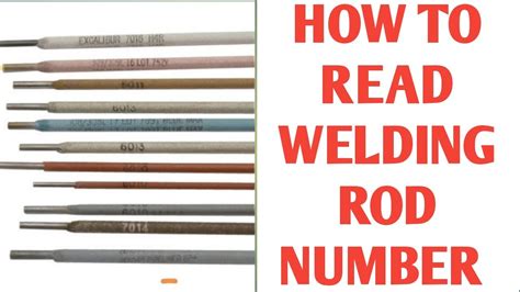 How To Read The Welding Rod Number Youtube