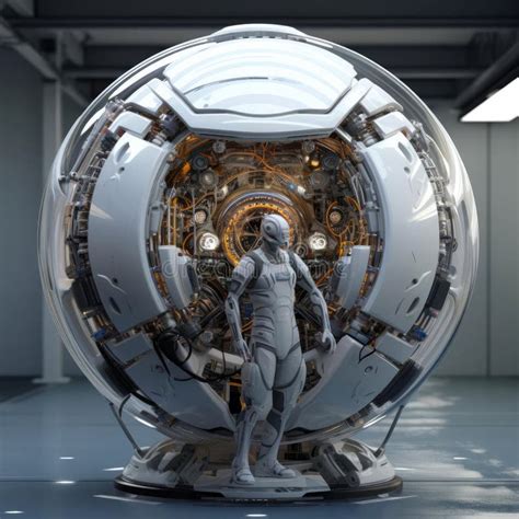 Modern Robot Sphere Stock Illustration Illustration Of Cyborg 286041175
