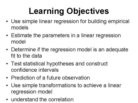 Chapter 11 Simple Linear Regression And Correlation Learning