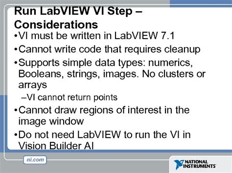 Wednesday Ni Vision Sessions Customize Vision Builder Ai