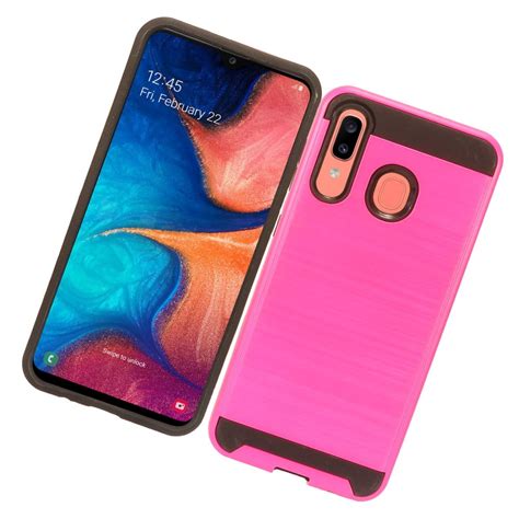 Samsung Galaxy A Phone Case Heavy Duty Brushed Texture Slim Hybrid Shock Proof Dual Layer Hard