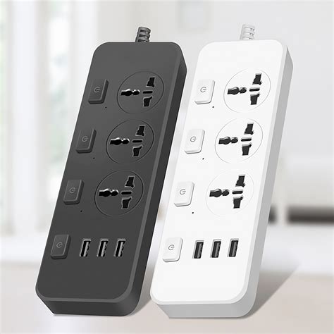 𝗘𝗡𝗘𝗥𝗚𝗬 𝗕𝗥𝗜𝗗𝗚𝗘 Universal 3 Power Socket USB Ports Plug Extension Cords Soket Penyambung 插头延长线