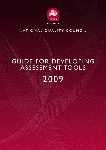 Validation And Moderation Guide For Developing Assessment Tools Pdf