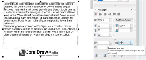 Tutorial Dasar Coreldraw Cara Mengatur Line Spacing Jarak Text Di