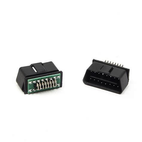 OBD2 OBDII Male Connector Plug Wiring For Diagnostic Tool 16 PIN DIY Conuerted Shell In Car