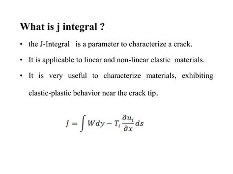 J Integral For Double Cantilever Beam Pptx