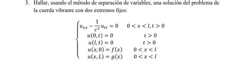 Solved Find Using The Variable Separation Method A
