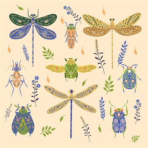 곤충 일러스트 이미지 Freepik에서 무료 다운로드