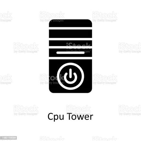 Cpu 타워 벡터 솔리드 아이콘입니다 심플 스톡 일러스트 스톡 3차원 형태에 대한 스톡 벡터 아트 및 기타 이미지 3차원 형태 Cpu 단일 객체 Istock