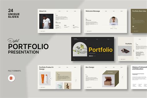 Portfolio Powerpoint Template Presentation Template 132102