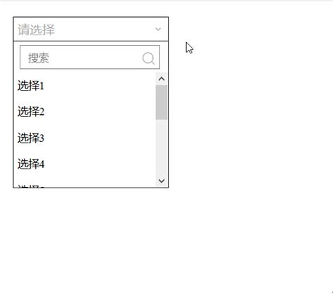 原生js、html、css实现自定义select框（带搜索框和滚动条） 原生select实现搜索功能 csdn博客