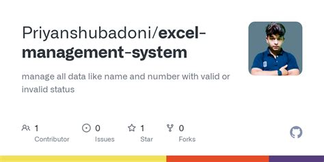 GitHub Priyanshubadoni Excel Management System Manage All Data Like Name And Number With