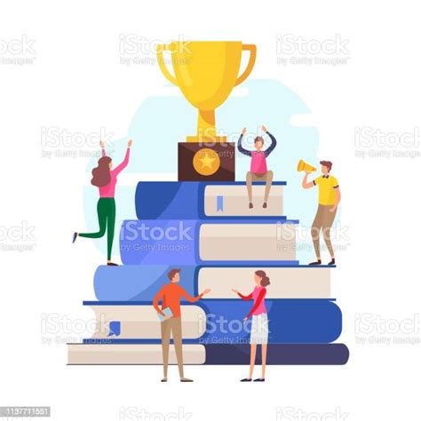 사람 벡터 일러스트입니다 평면 만화 캐릭터입니다 랜딩 페이지 서식 파일입니다 교육에 대한 스톡 벡터 아트 및 기타 이미지 교육 성공 인센티브 Istock