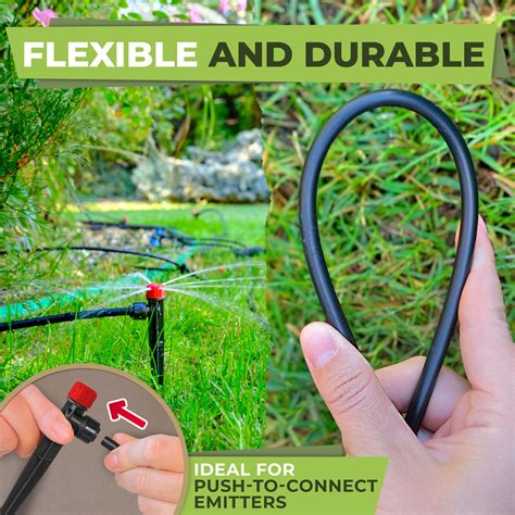 14 Drip Irrigation Tubing 100ft For Push To Connect System Black Dr