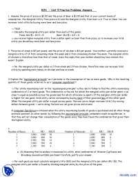 Marginal Utility Principles Of Microeconomics Solved Problems Docsity