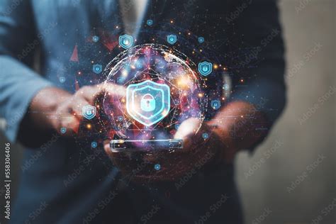 High Technology Security Protection Concept Two Step Verification Login Encrypted Account