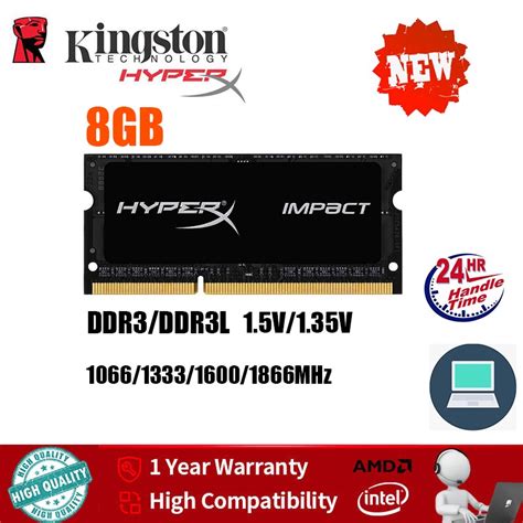 【fast Shipping】 Kingston Hyperx Notebook Memory 8gb Ram Ddr3 Ddr3l