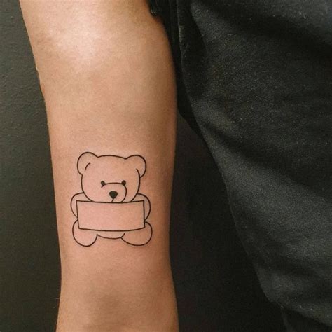 Simple Teddy Bear Tattoo Designs Easy And Meaningful Tattoo Ideas