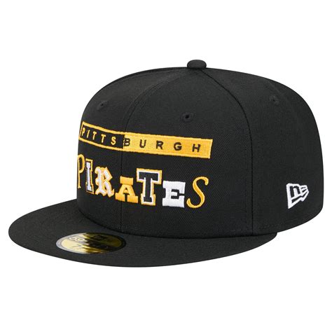Mens New Era Black Pittsburgh Pirates Ransom 59fifty Fitted Hat