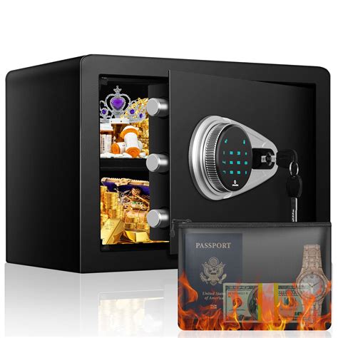 0 8 Cubic Home Safe Fireproof Waterproof Fireproof Safe Box With Fireproof Document Bag For