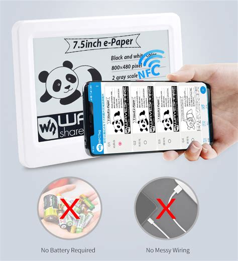 75inch Passive Nfc Powered E Paper Hitechchain
