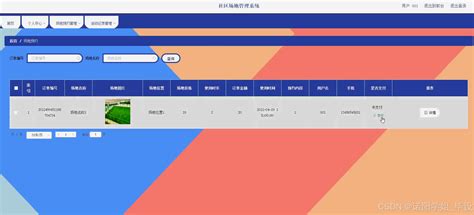 springboot毕设 社区场地管理系统 程序 论文 csdn博客