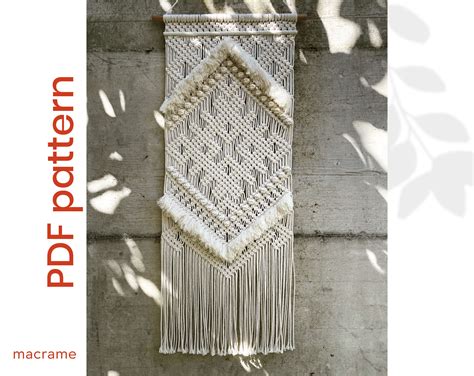Macrame PATTERN PDF Pattern Instruction And Knot Guide Etsy