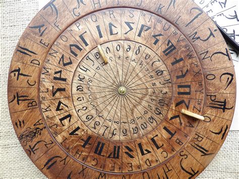 Cipher Wheel Cypher Wheel Dwarven Dwarvish Devek Elvin Etsy