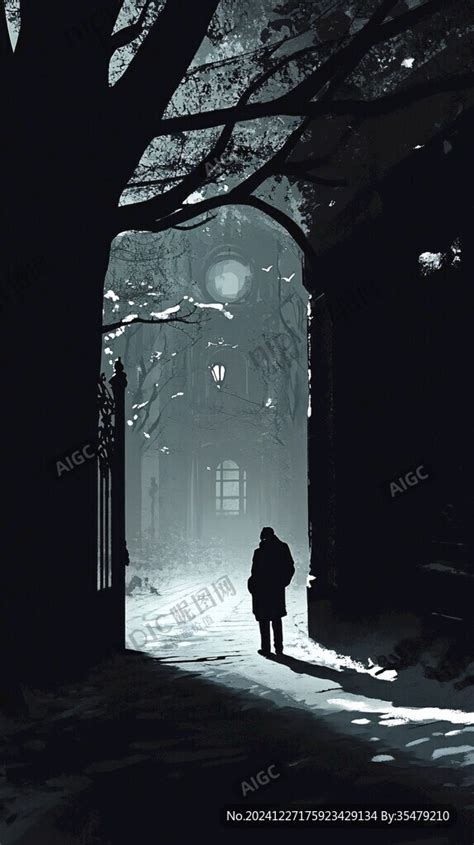 Ai创作图孤独背影插画 孤独的灵魂插画 氛围感插画 蓝色系冷淡风童话卡通 幽光中的散步 路灯下的人影 唯美意境插画 插画背影 蓝色系插画 治愈系唯美插画 禅境秋夜极品意境插画 路灯下的人 梦幻