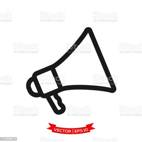 시끄러운 스피커 벡터 아이콘 트렌디 한 평면 디자인의 메가 폰 아이콘 경계 표지에 대한 스톡 벡터 아트 및 기타 이미지 경계 표지 과거 깨끗한 Istock