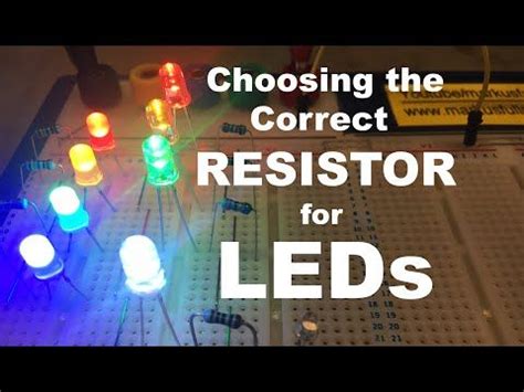 How To Calculate The Correct Resistor For LEDs Light Emitting Diodes Light Emitting