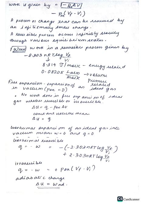Solution Thermodynamics Chem Class 11 Short Notes Studypool