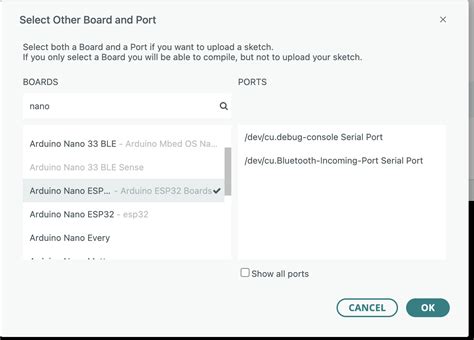 Arduino Esp32 Nano On Mac M2 Pro Uploading Arduino Forum