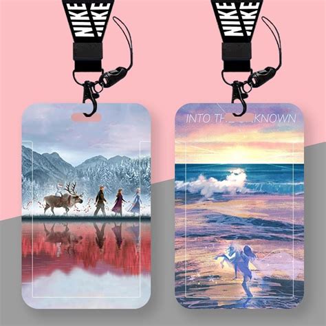 Frozen Elsa Card Holder Bus Subway Card Holder Student Campus Meal Card