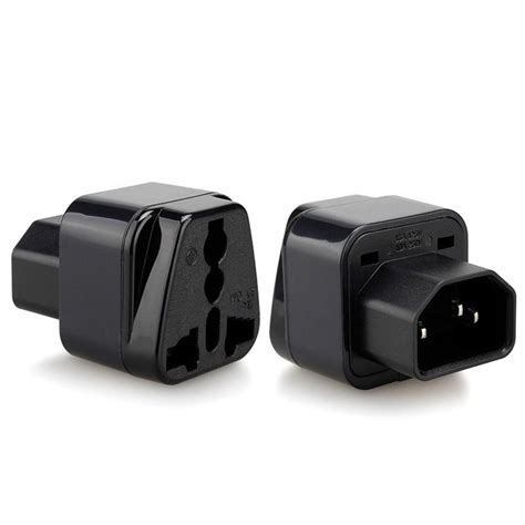 Lchgna 10a Black White C14 Male 250v C13 Female Wd 320 Plug Adapter Pdu Plug Conversion Plug