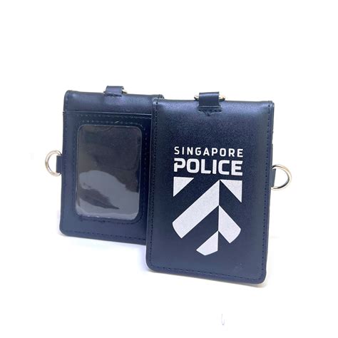 Genuine Leather Pass Holder Silver Silkscreen Polwel