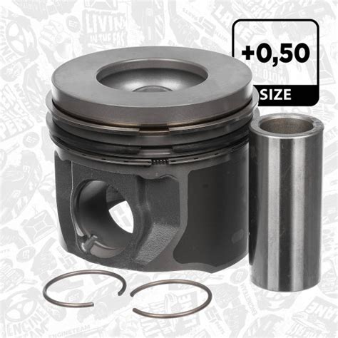 Piston With Rings And Pin Pm013950 Et Engineteam 40830620 K Motorshop